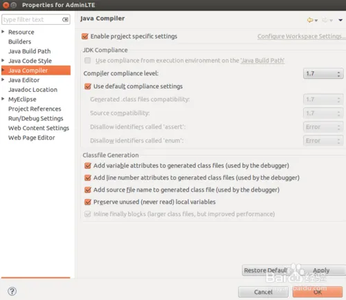 Myeclipse报错-Java compiler level does not match 完美解决方法-阿里云开发者社区