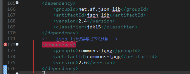 【pom.xml 依赖】使用net.sf.json-lib-2.4-jdk15.jar所需要的其他依赖架包 以及其一直在pom.xml报错的问题-阿里云开发者社区